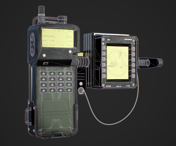 ArtStation - Military Radio/Scanner (PBR-Game ready) | Game Assets