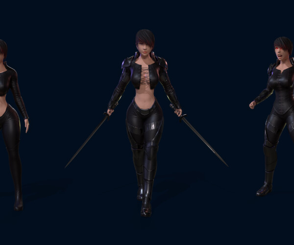 ArtStation - Vampire knight female character | Game Assets
