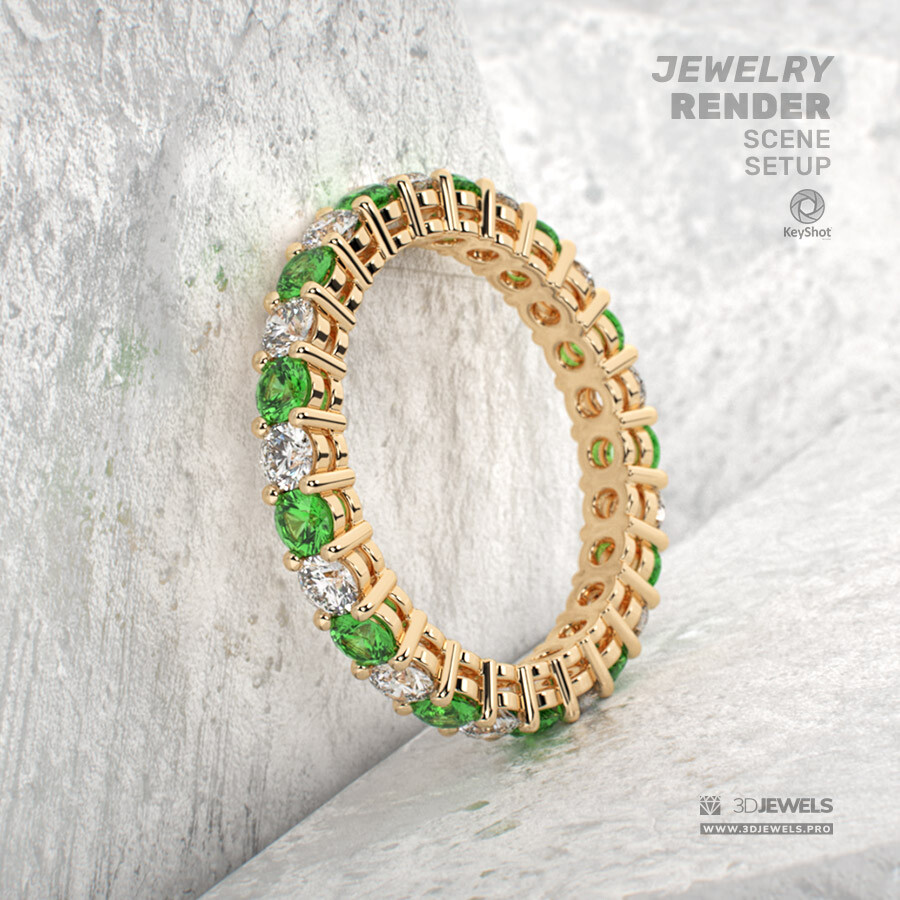 ArtStation - Scene Setup With Stone For KeyShot Jewelry Rendering ...