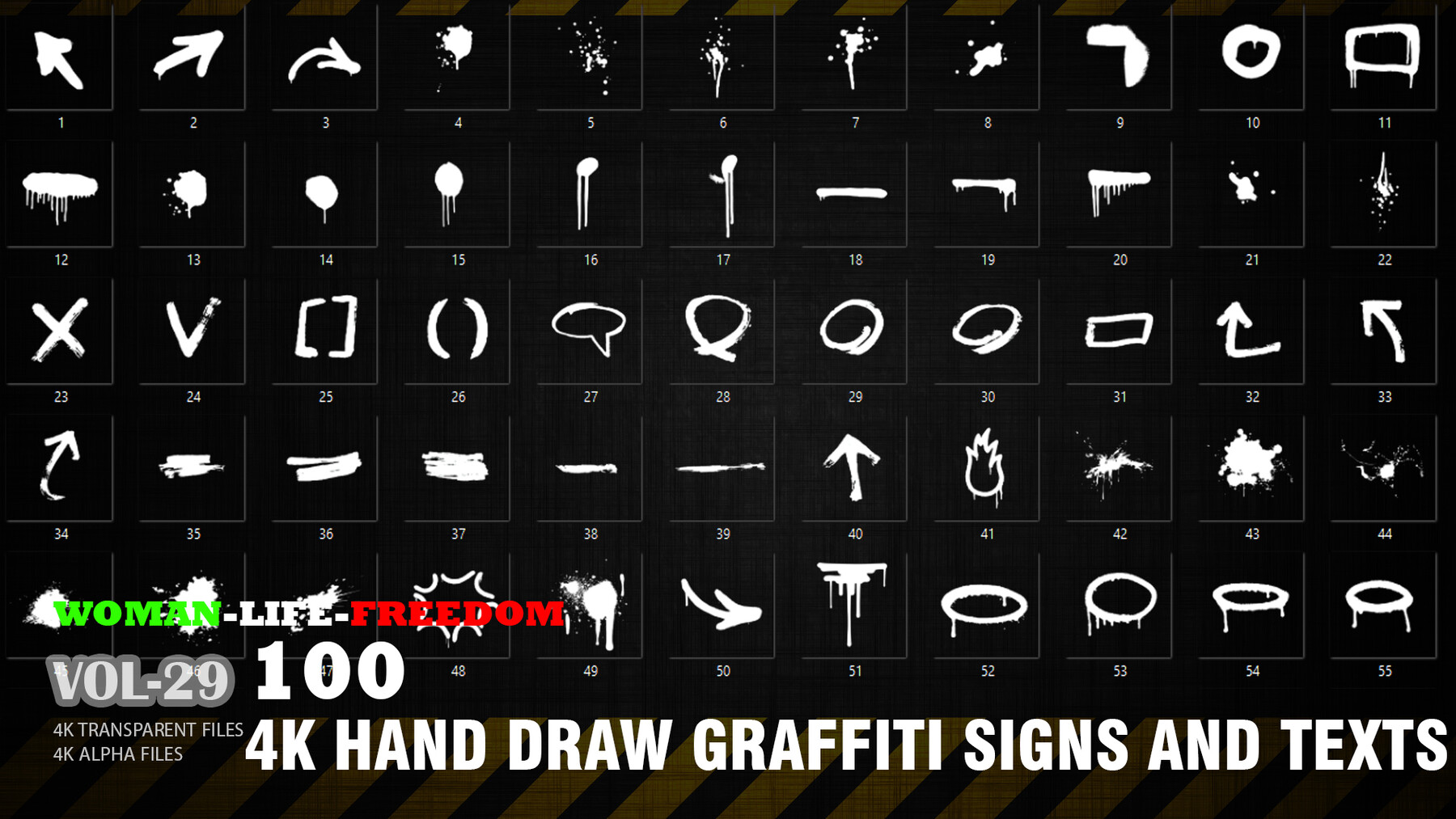 ArtStation - 100 4K HAND DRAW GRAFFITI SIGNS AND TEXT ARTS - VOL29 ...
