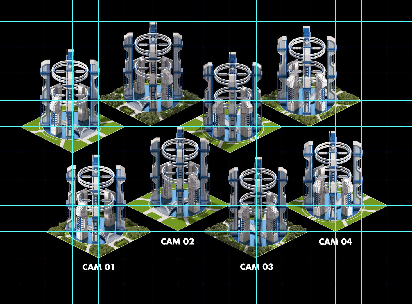 ArtStation - Architecture (Tile#0022, 2x2) – Dimetric Projection ...