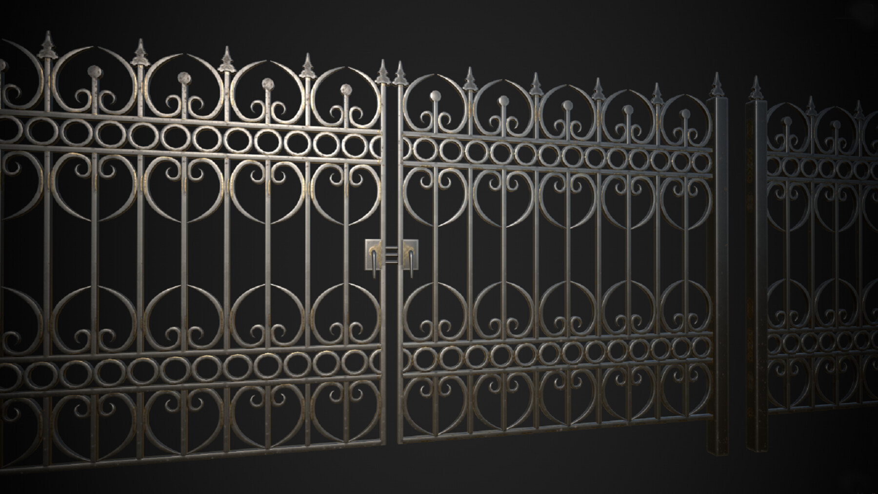 ArtStation - Gate and fence Metal Art JPEG PNG 2 texture packs Low-poly ...
