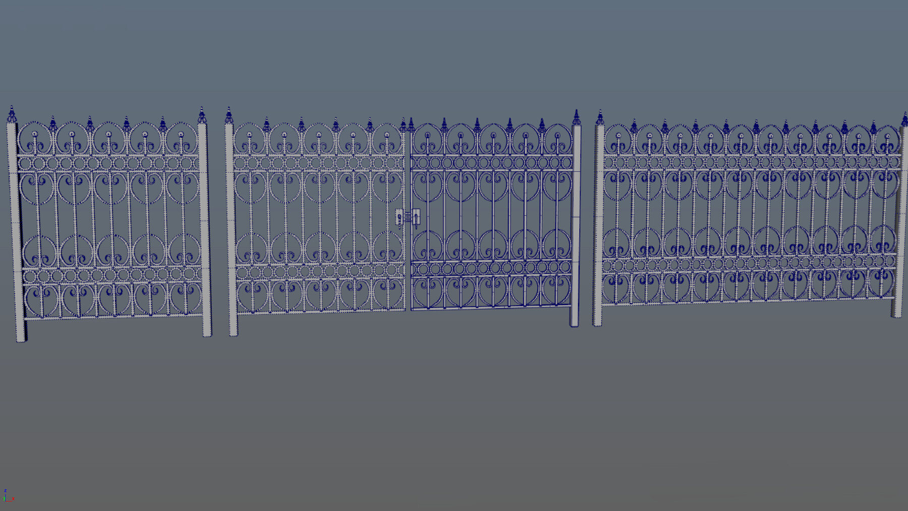 ArtStation - Gate and fence Metal Art JPEG PNG 2 texture packs Low-poly ...