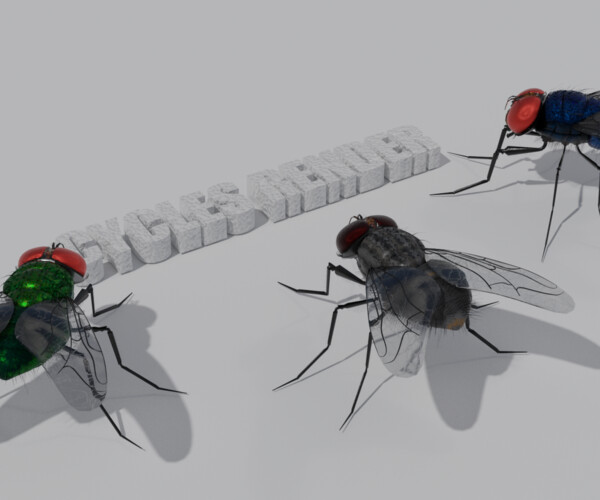 ArtStation - Flies for blender! | Resources