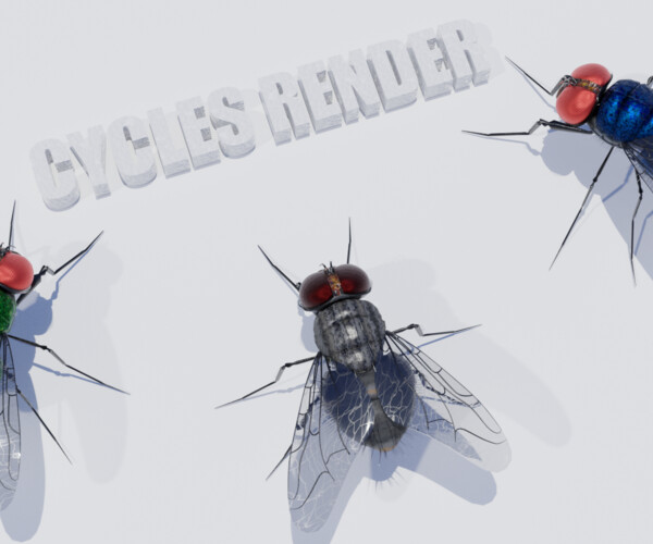 ArtStation - Flies for blender! | Resources
