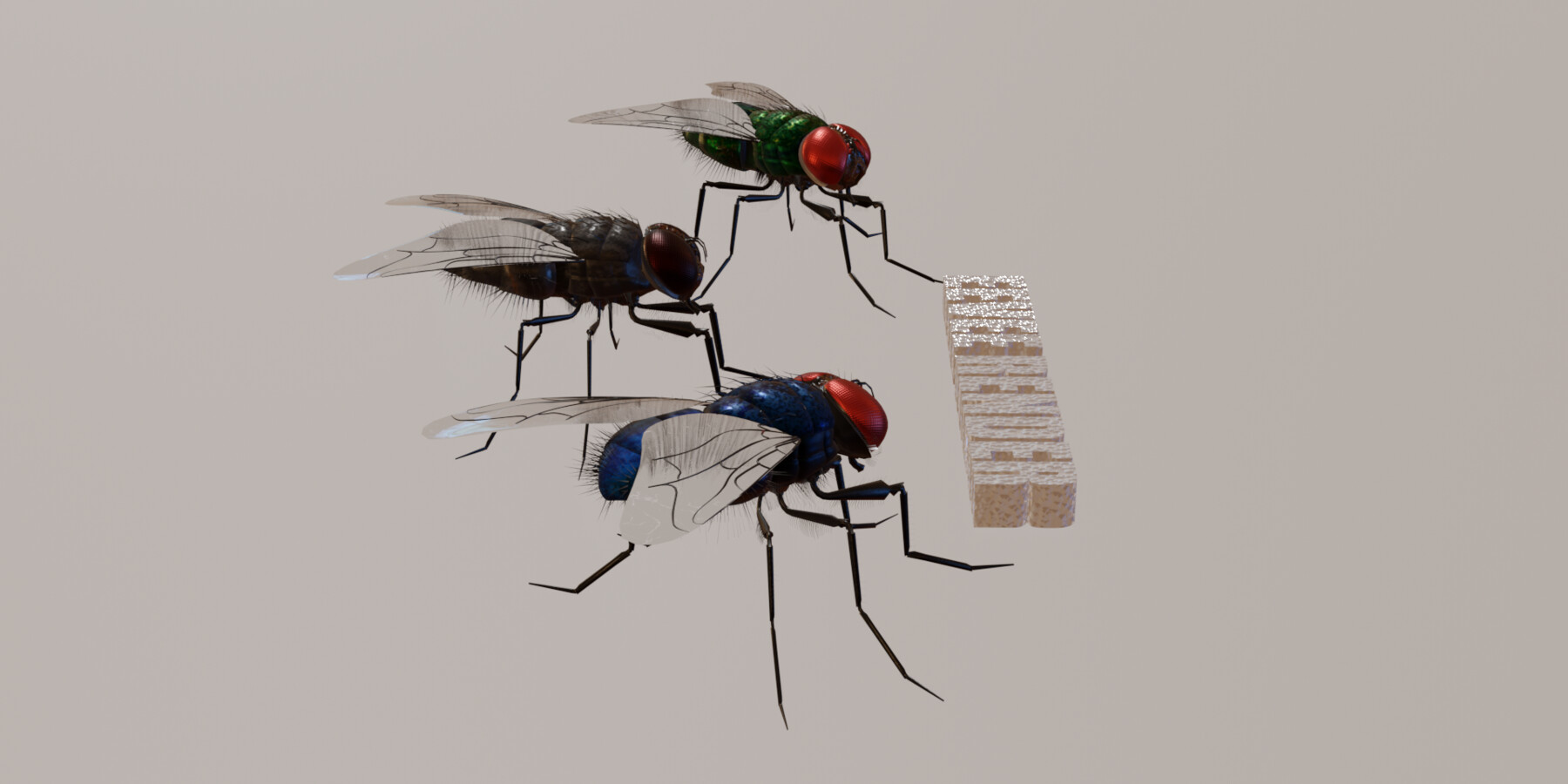 ArtStation - Flies for blender! | Resources