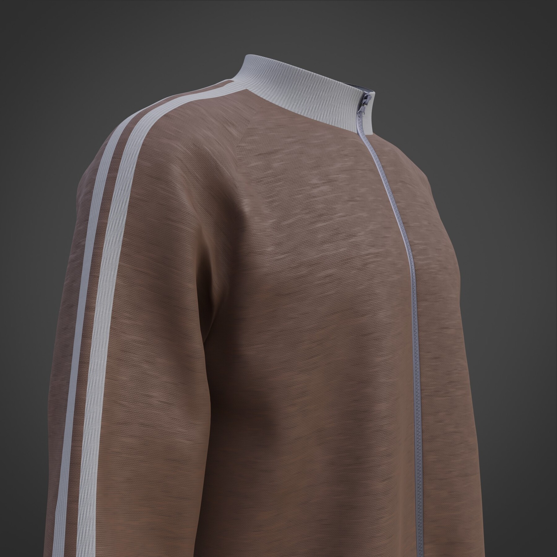ArtStation - Male Tracksuit sweatshirt - Sports Jacket 3D Model | Resources
