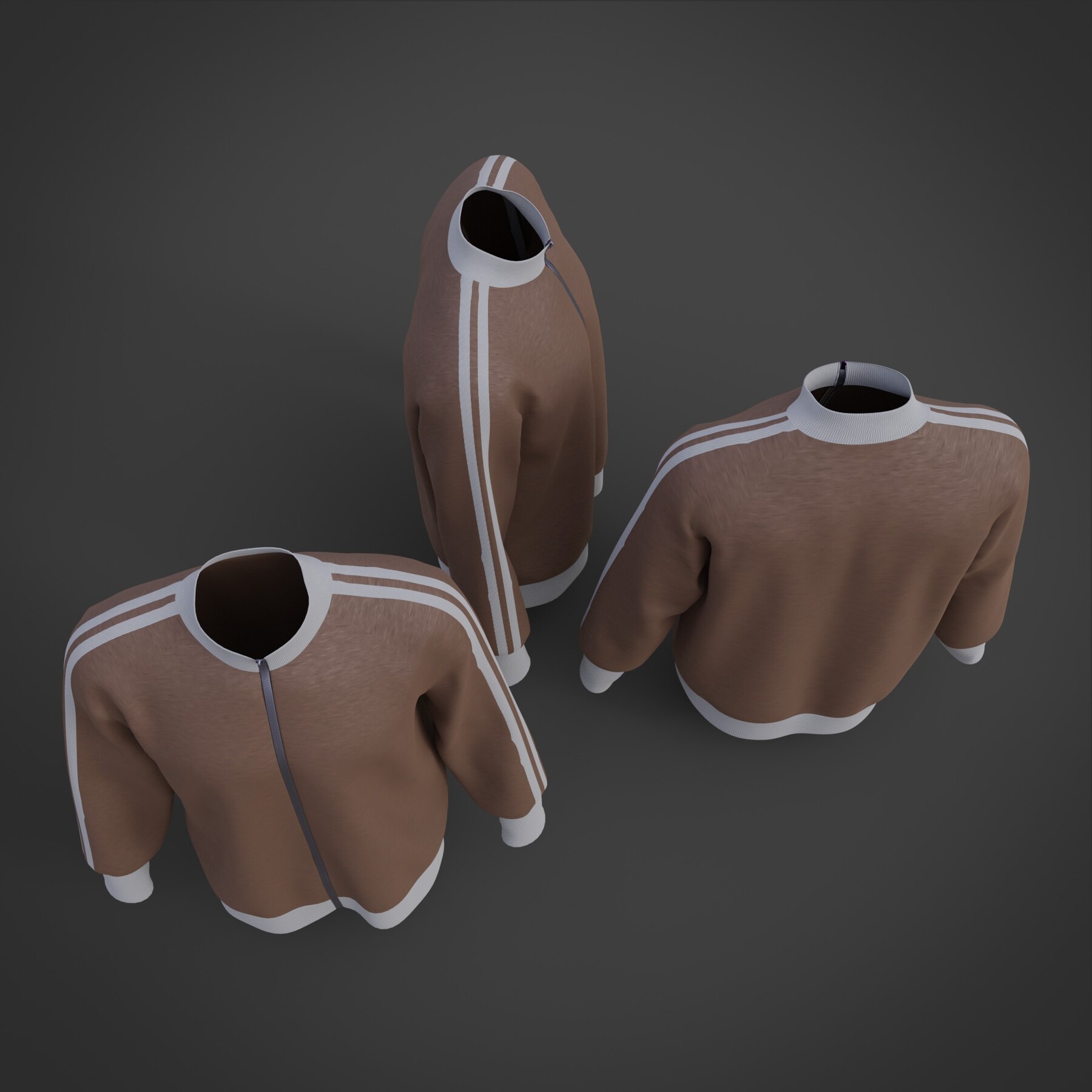 ArtStation - Male Tracksuit sweatshirt - Sports Jacket 3D Model | Resources
