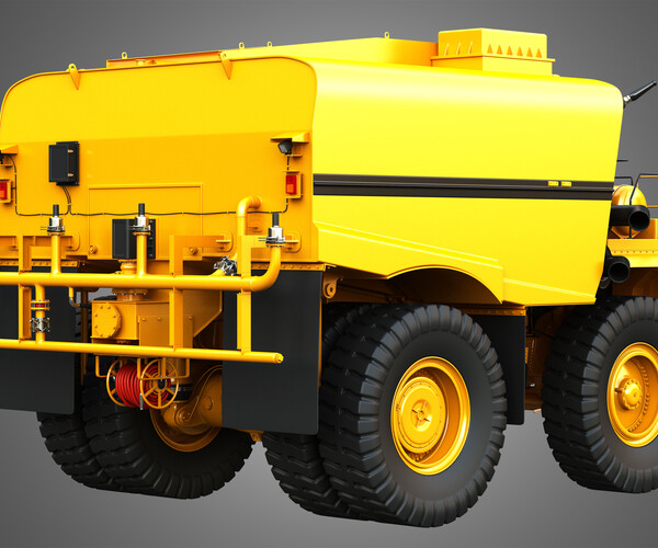 ArtStation - 785C - Off-Highway - Mining Water Tanker Truck | Resources