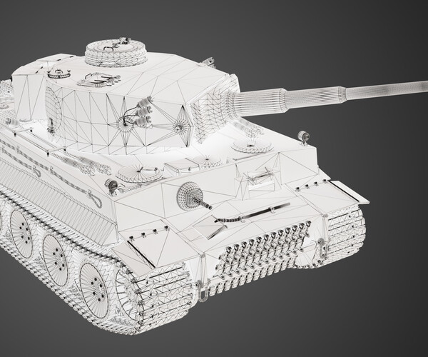 ArtStation - German Tiger Tank | Game Assets