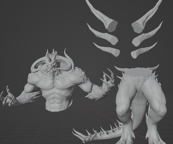 ArtStation - BOSSposes- DIABLO 3DPrint Ready (8pieces) | Resources