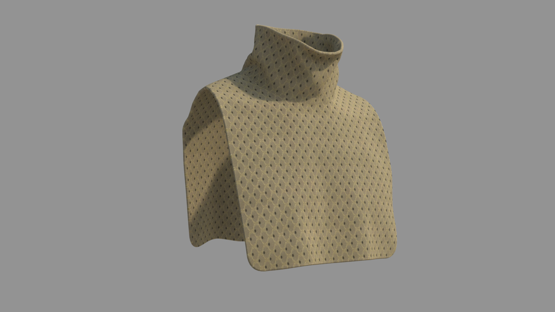 ArtStation - High Neck Collar Scarf 3D Model | Resources
