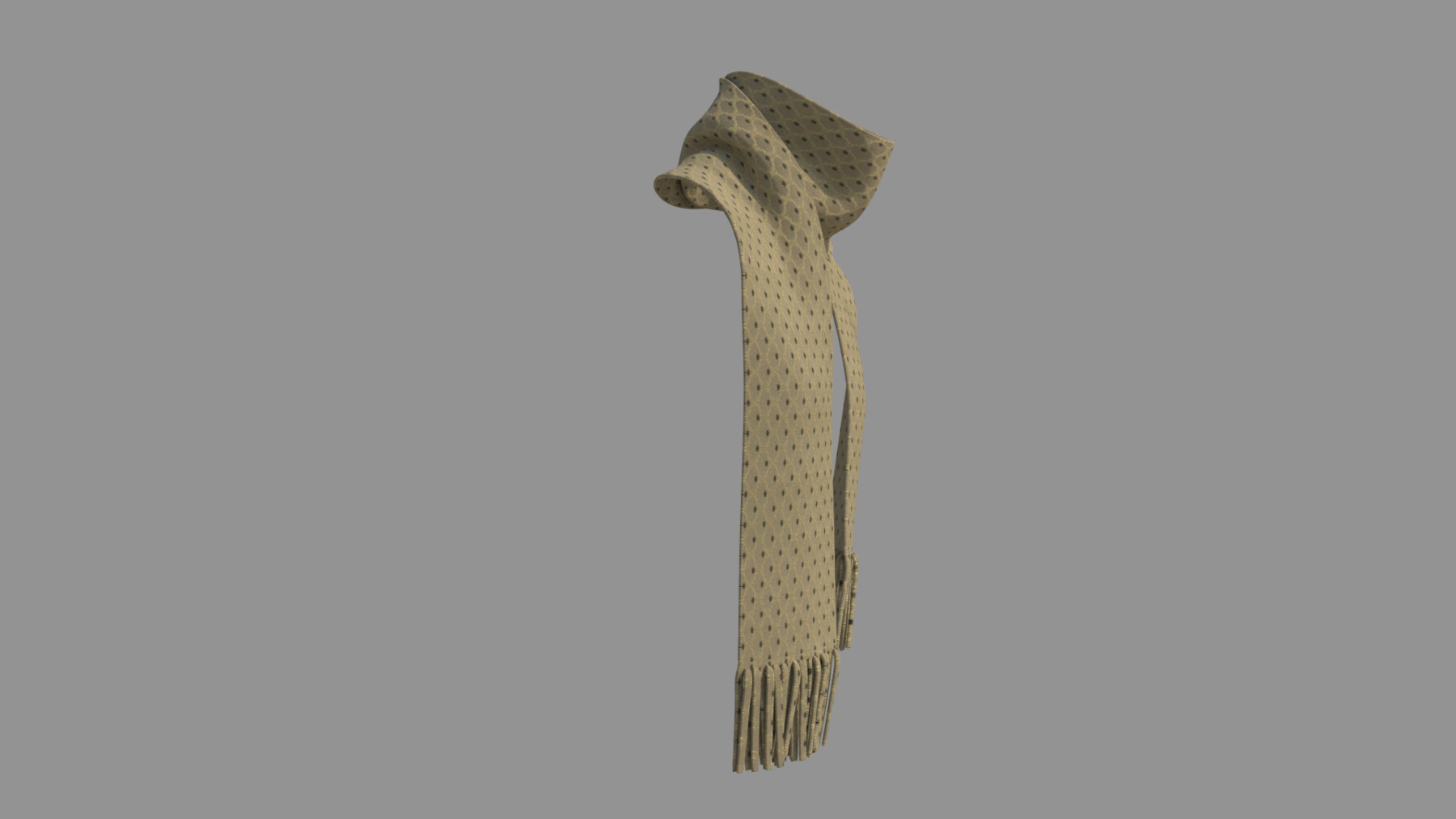 ArtStation - High Neck Collar Scarf 3D Model | Resources