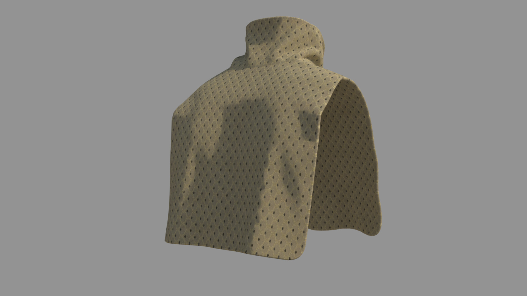 ArtStation - High Neck Collar Scarf 3D Model | Resources