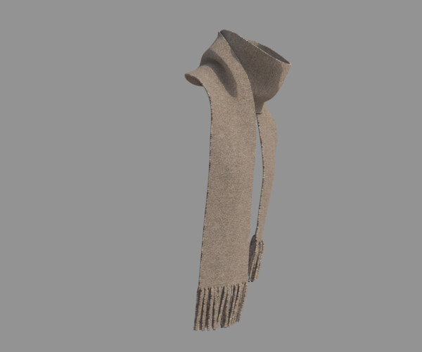 ArtStation - High Neck Collar Scarf 3D Model | Resources