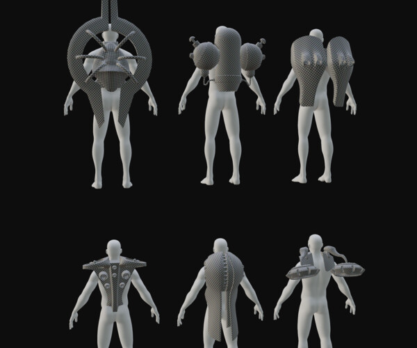 ArtStation - 20 Jetpack & Booster Base Mesh Collection - Vol. 02 ...