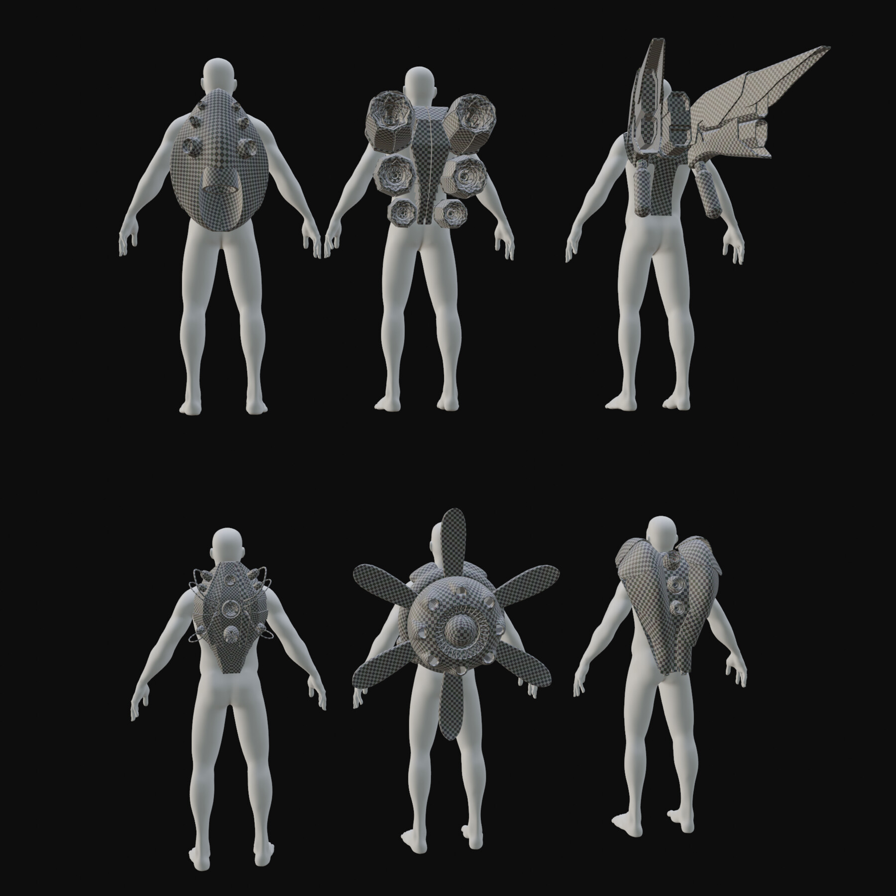 ArtStation - 20 Jetpack & Booster Base Mesh Collection - Vol. 02 ...