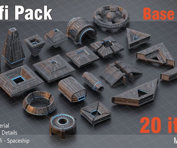 ArtStation - Sci-fi Pack - Base Mesh | Resources