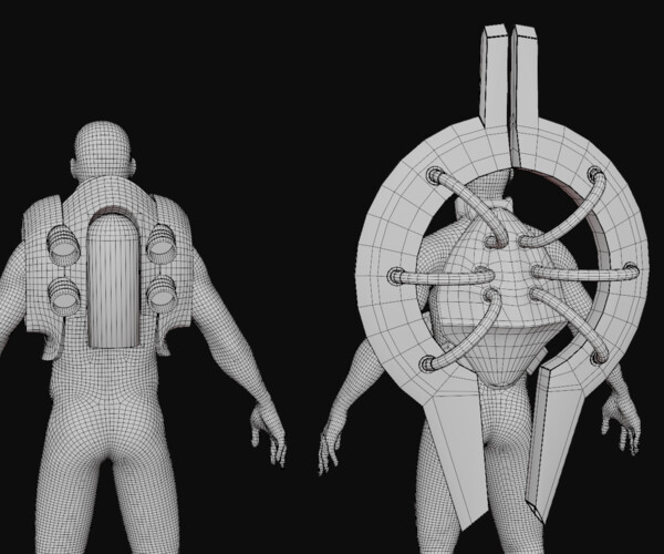 ArtStation - 20 Jetpack & Booster Base Mesh Collection - Vol. 02 ...