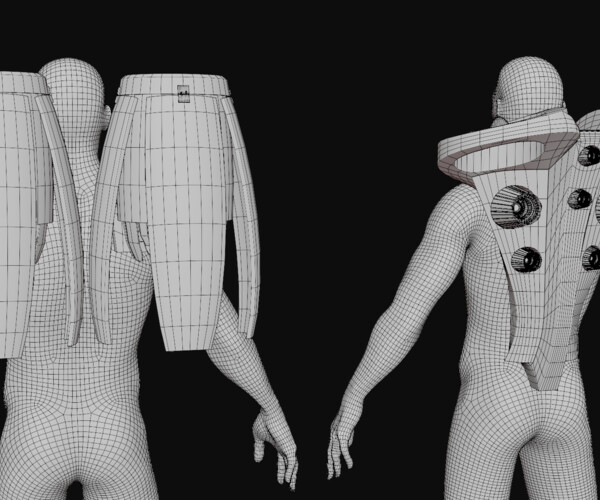 ArtStation - 20 Jetpack & Booster Base Mesh Collection - Vol. 02 ...