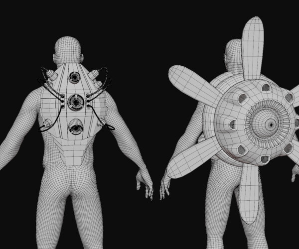 ArtStation - 20 Jetpack & Booster Base Mesh Collection - Vol. 02 ...