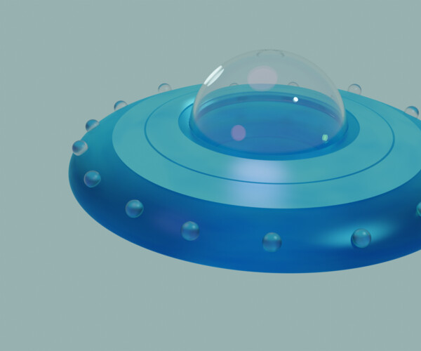 ArtStation - Alien spacecraft, glass ufo | Game Assets