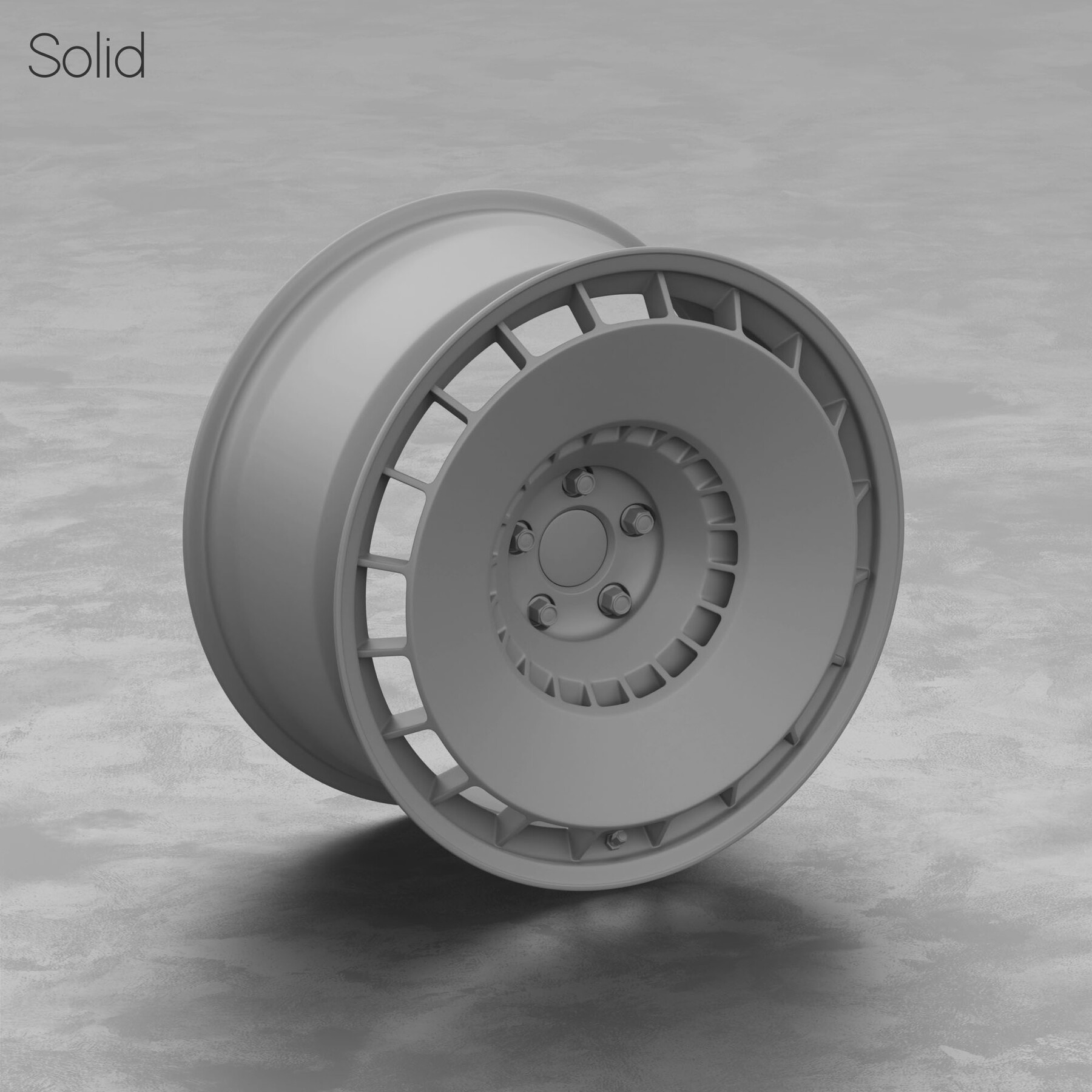 ArtStation - AERO Rally Turbofan Rim/Wheel 3D Model | Resources
