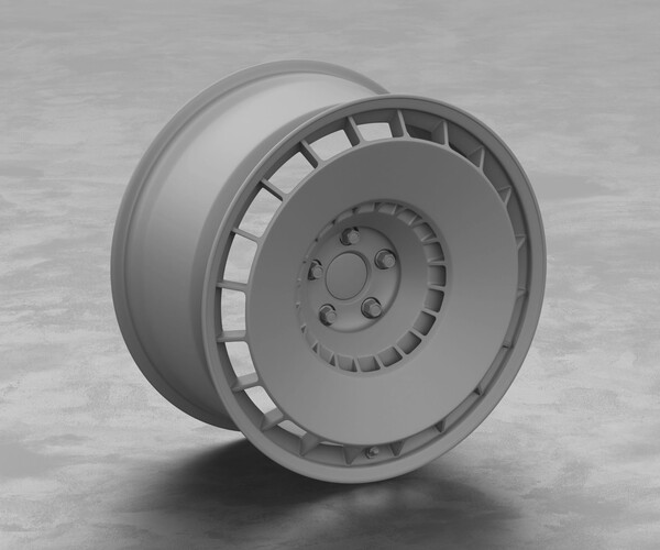 ArtStation - AERO Rally Turbofan Rim/Wheel 3D Model | Resources