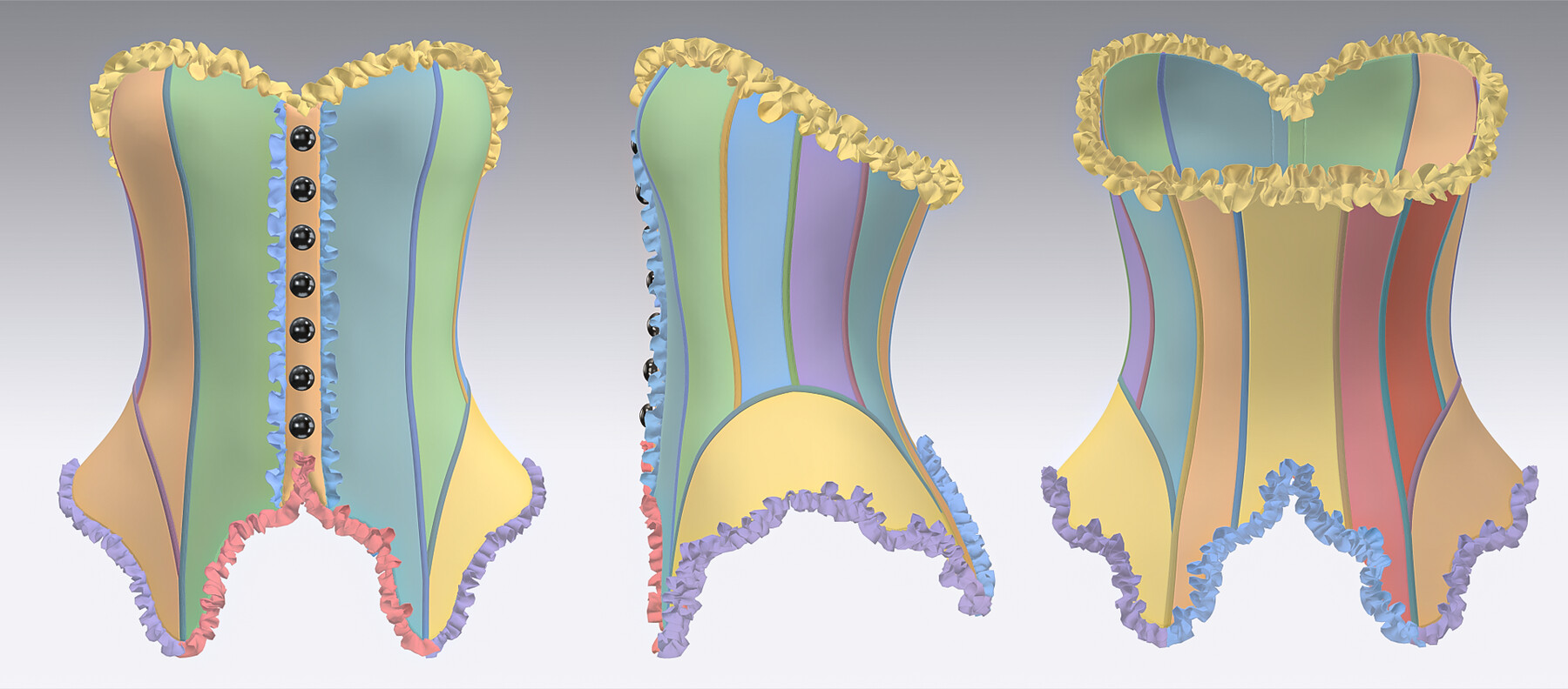 ArtStation - Female corset / Marvelous Designer/Clo3D project file ...