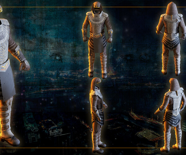 ArtStation - 10 Character Sets_ 3d model | Resources