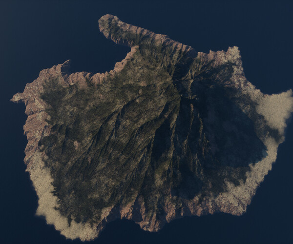 ArtStation - 4K Landscape Heightmaps ( Islands) | Game Assets