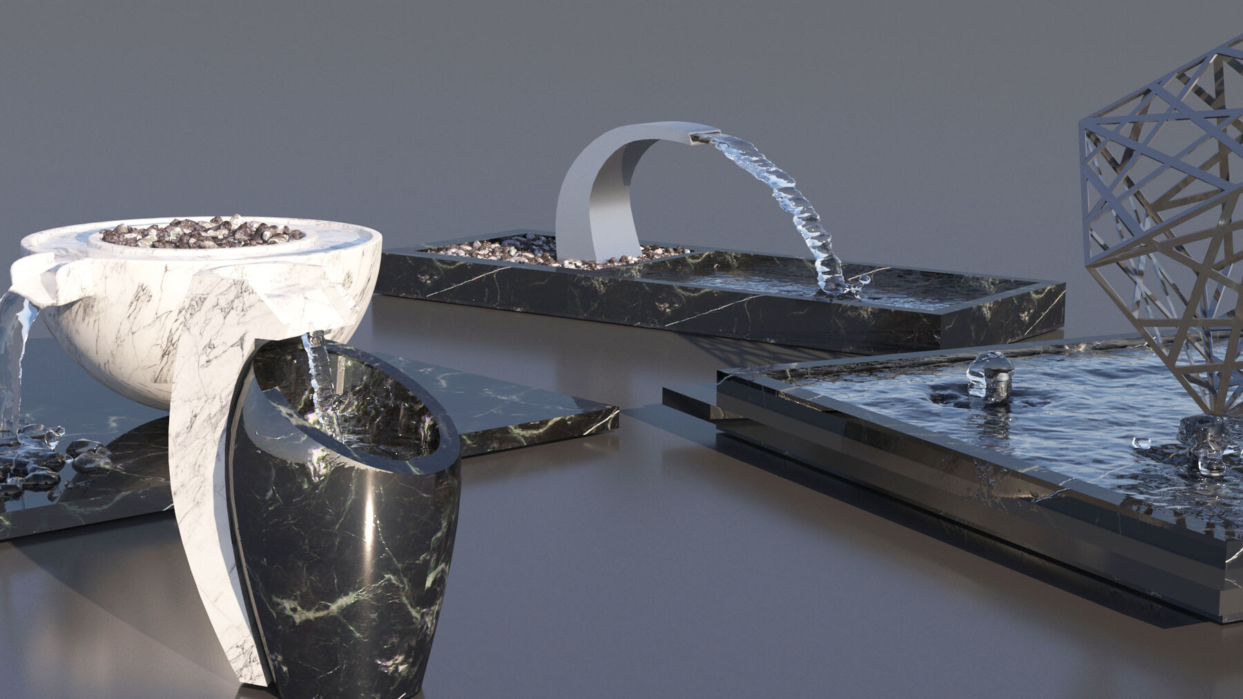 ArtStation - Modern Fountain Coll.2 | Resources