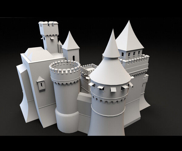 ArtStation - 2 Castles- 3d Model | Resources