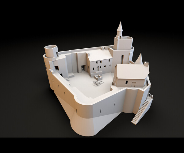 ArtStation - 2 Castles- 3d Model | Resources