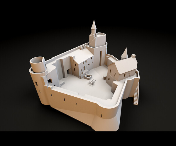 ArtStation - 2 Castles- 3d Model | Resources