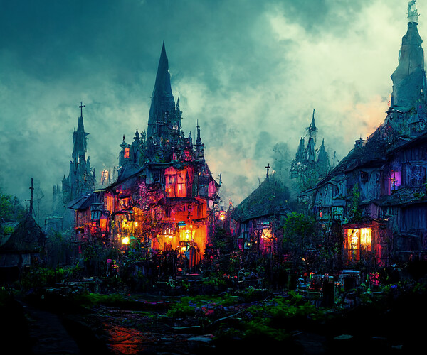 ArtStation - Medieval Hamlet | Artworks