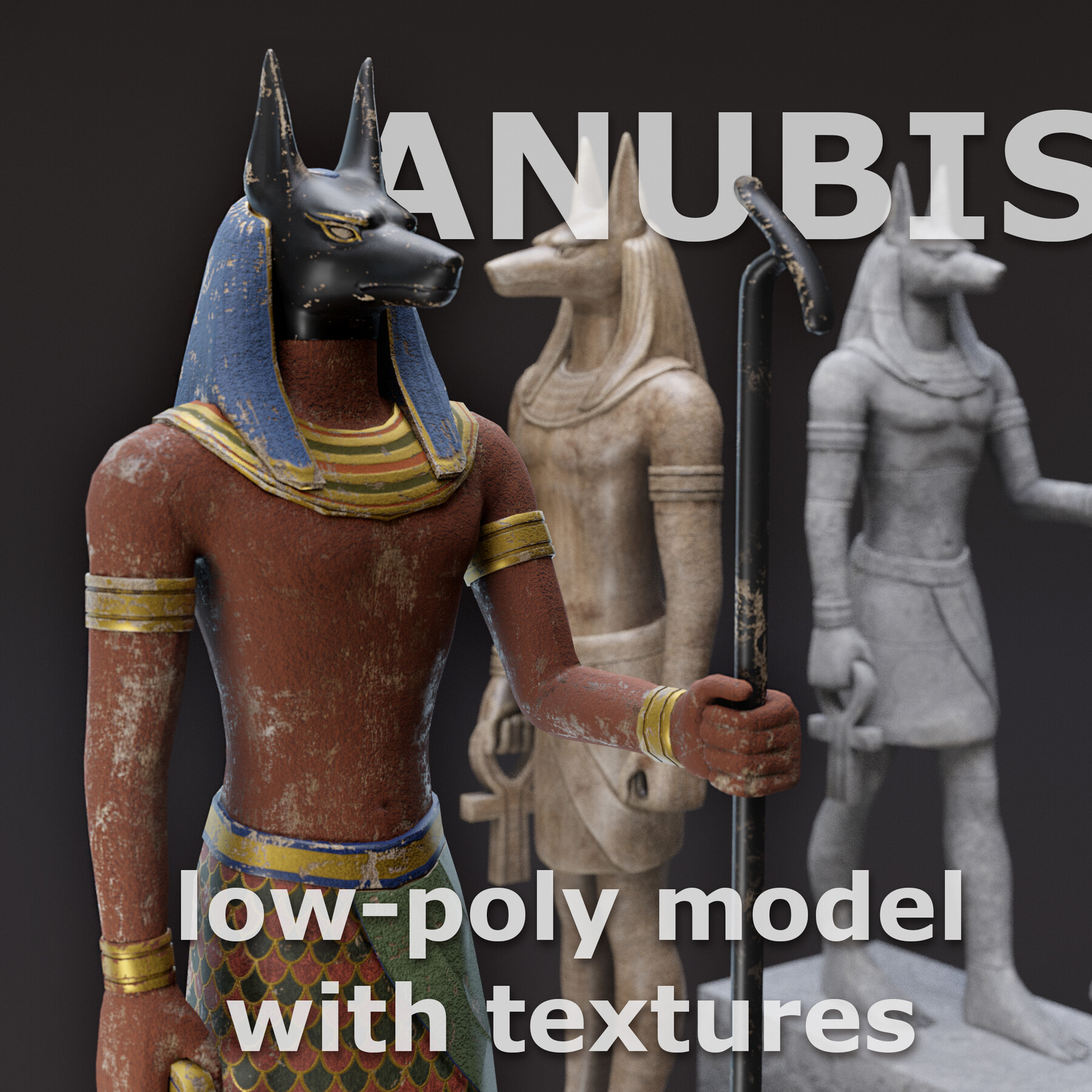 ArtStation - Anubis Game-Ready Model | Game Assets