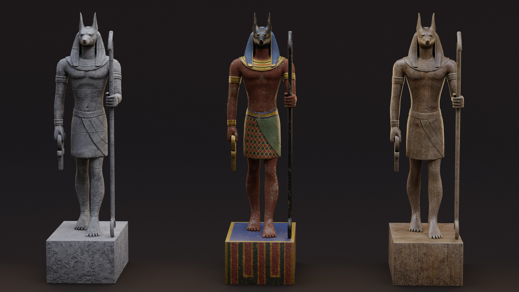 ArtStation - Anubis Game-Ready Model | Game Assets