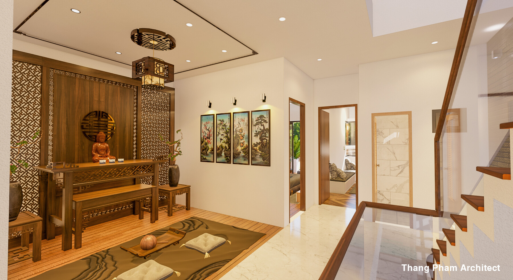 ArtStation - 6x15 sqm House Design 3D Full Sketchup, 2D Architecture ...