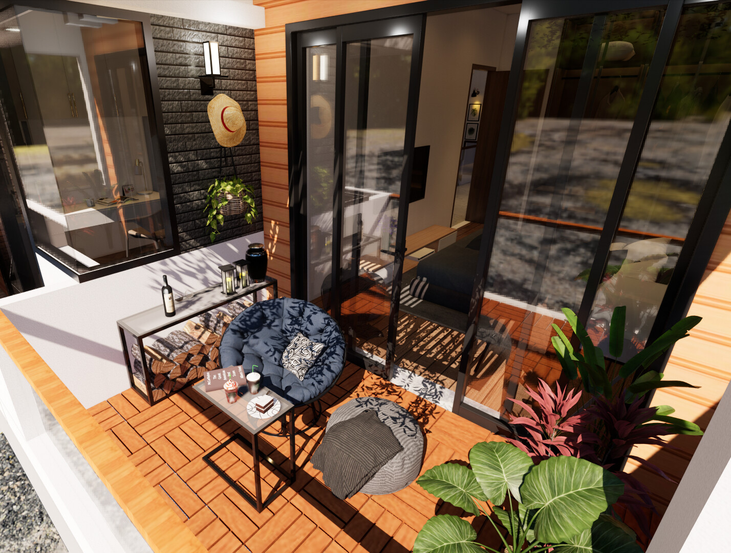 ArtStation - 6x15 sqm House Design 3D Full Sketchup, 2D Architecture Autocad, Structural Autocad ...