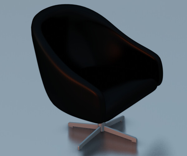ArtStation - BLACK CHAIR LOW POLY GAME READY | Game Assets