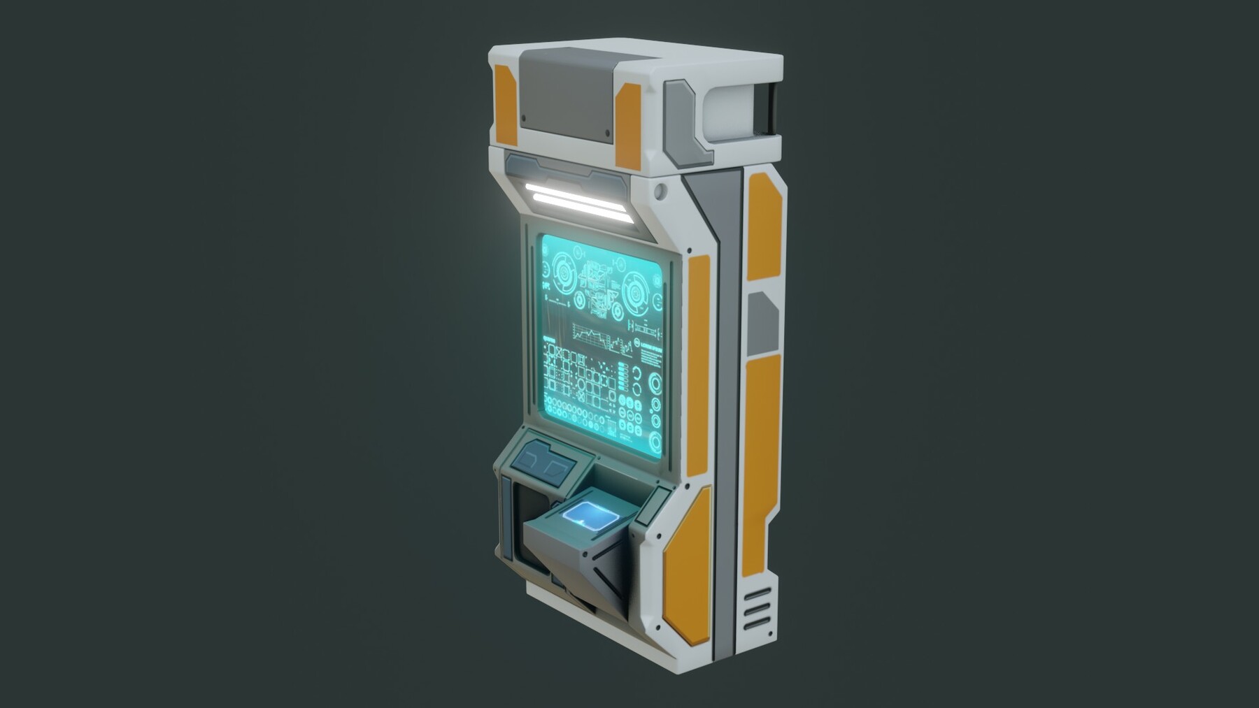 ArtStation - Sci-Fi Computer - Low Poly - Game Ready - PBR | Game Assets