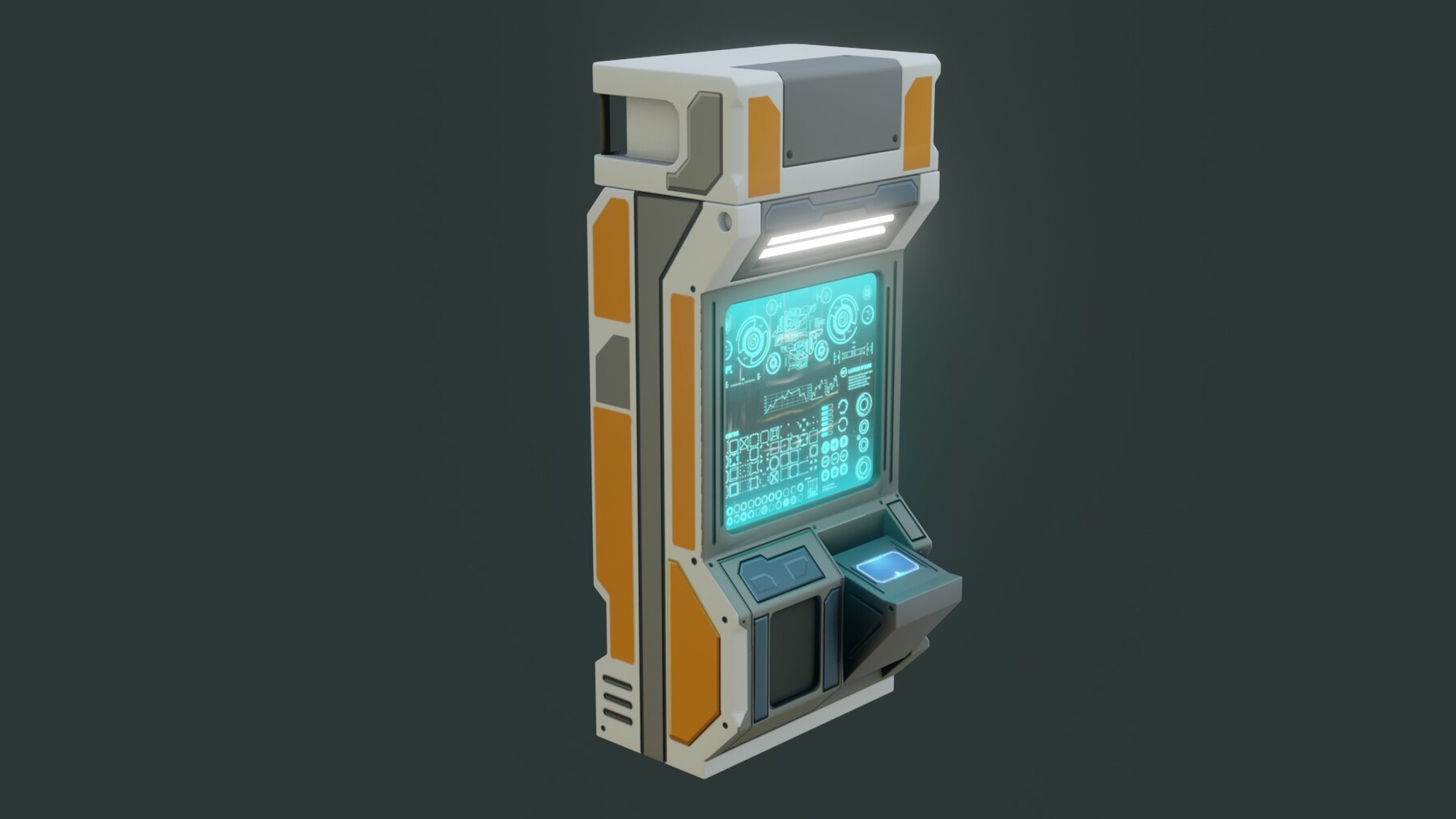 ArtStation - Sci-Fi Computer - Low Poly - Game Ready - PBR | Game Assets