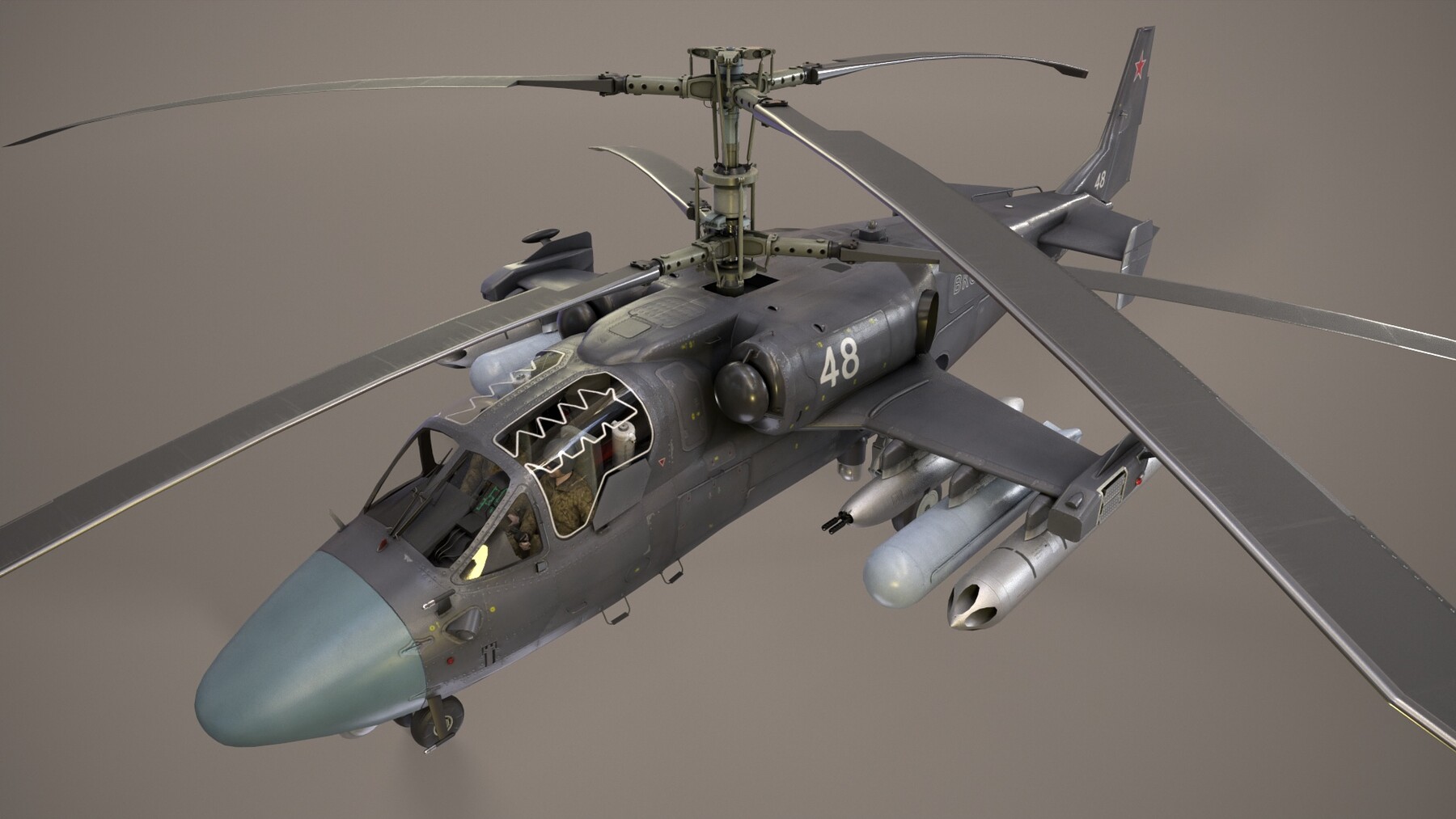 ArtStation - Kamov Ka-52 "Alligator" Dark | Game Assets
