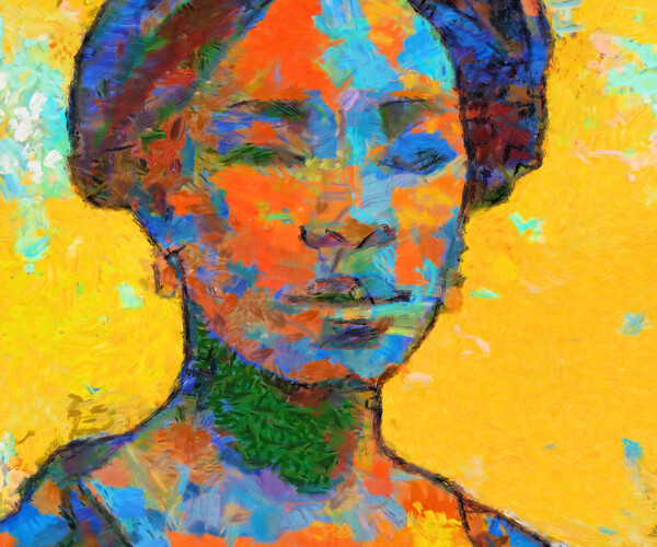 ArtStation - Colored woman portrait | Artworks