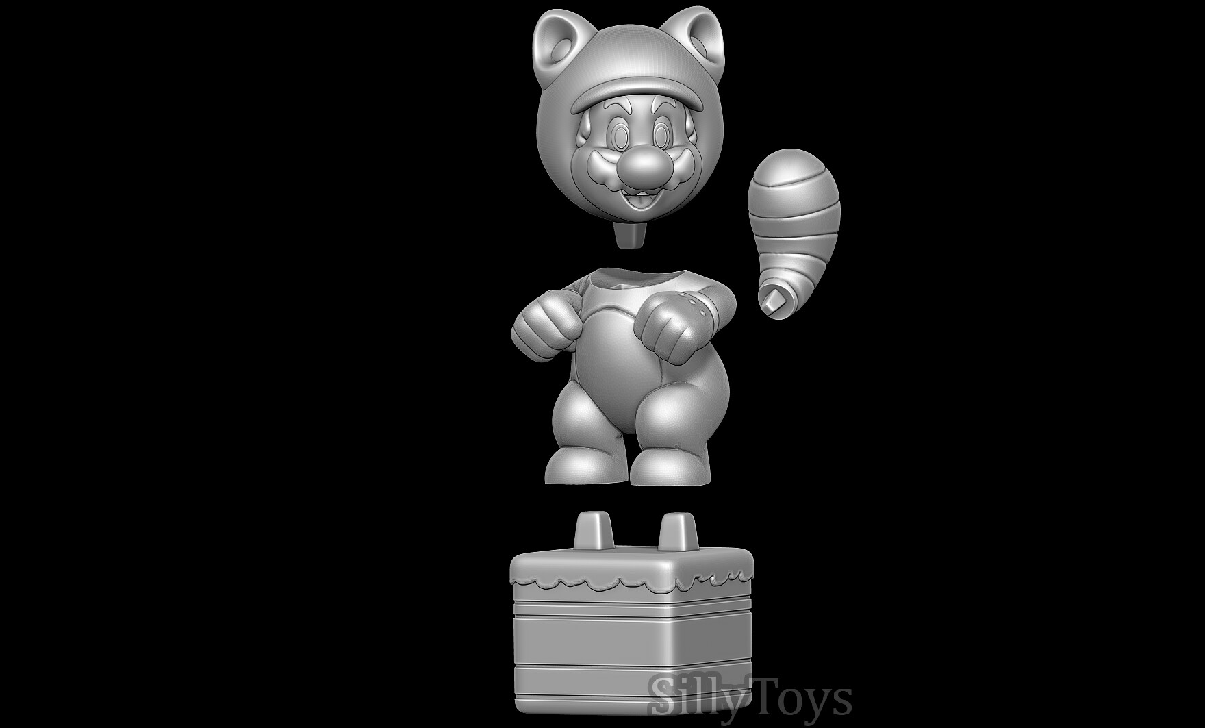 ArtStation - Tanooki Mario 3D print model | Resources
