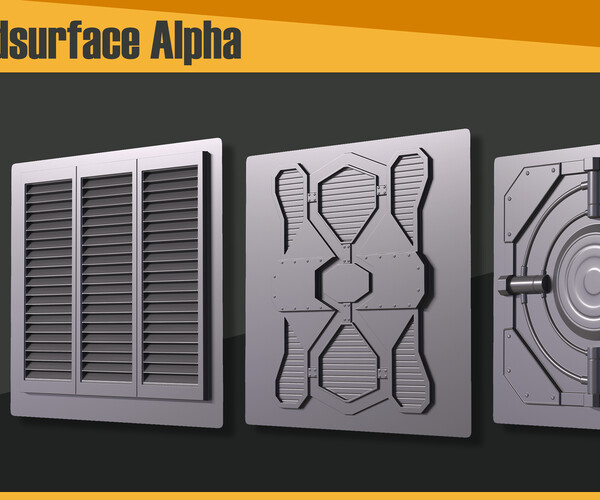 ArtStation - 100 Hardsurface Alpha | Brushes