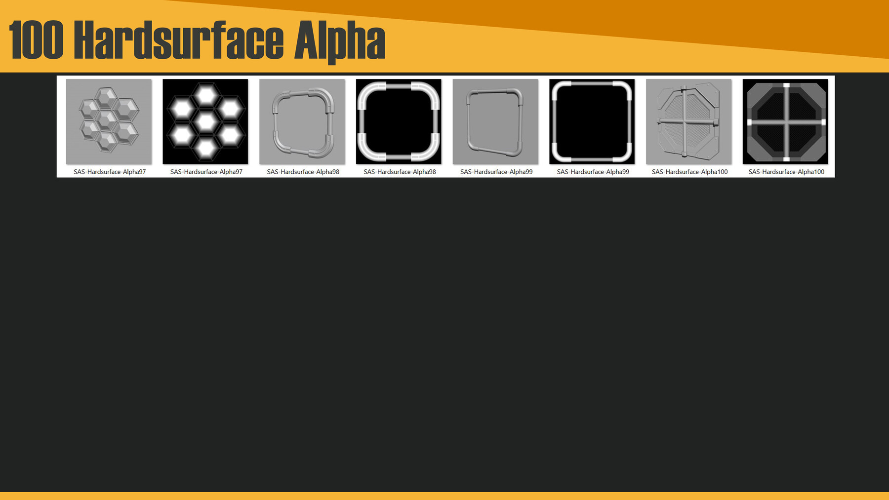 ArtStation - 100 Hardsurface Alpha | Brushes