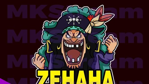 ArtStation - Twitch emotes blackbeard kurohige laugh | Artworks