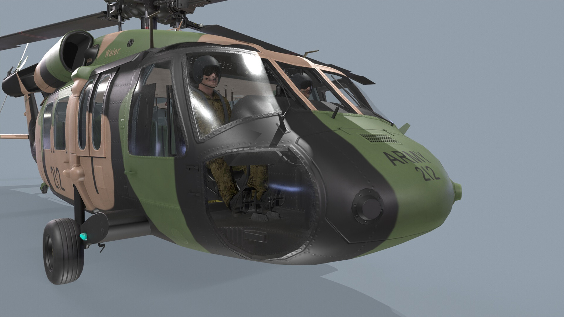 ArtStation - Sikorsky UH-60 "Black Hawk" Australian Airforce | Game Assets